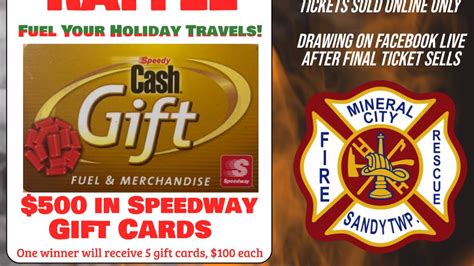 Mcvfd Inc 500 Speedway T Card Raffle