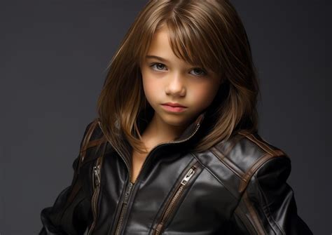 Premium Photo The Hyperreal Fashionista Capturing A Tween Model In A