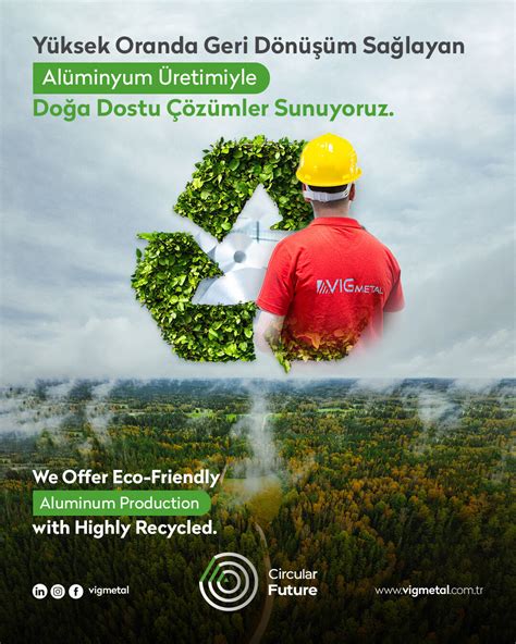 Yüksek Oranda Geri Dönüşüm Sağlayan Alüminyum üretim Yöntemlerimizle Doğal Kaynakların
