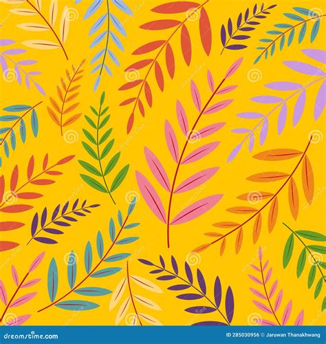 Leaf Pattern Background Design For Ceramic Tile Pattern Stock