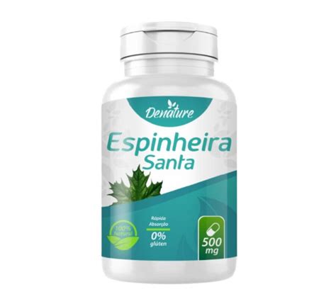 Espinheira Santa 500mg 60 Caps Denature Emporio Cristal