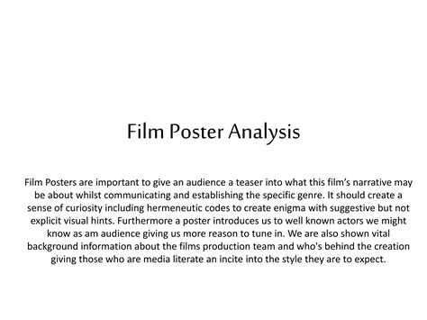 Film Poster Analysis Pptx