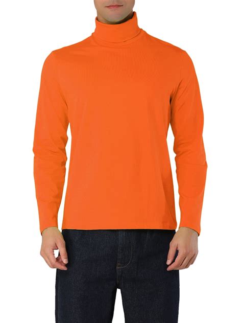 Moda Nova Big And Tall Mens Solid Color Turtleneck Long Sleeve Pullover