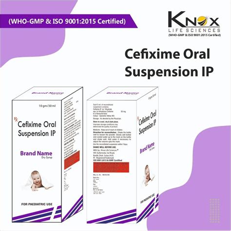 Cefixime Trihydrate 50mg5ml Dry Syrup At ₹ 100bottle Dry Syrups In