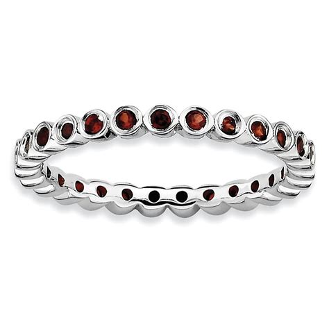 925 Sterling Silver Bezel Polished Patterned Stackable Expressions