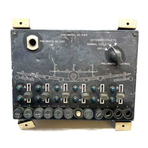 Lockheed Constellation Cockpit De Ice Instrument Panel Aircraft