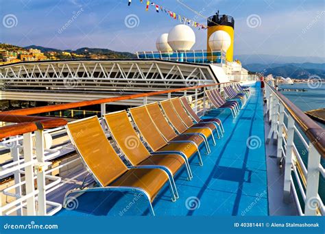 Cruise Ship Deck Stock Image Image Of Seat Luxury Activity 40381441