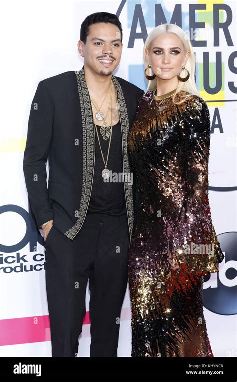 Los Angeles California 19th Nov 2017 Evan Ross And His Wife Ashlee