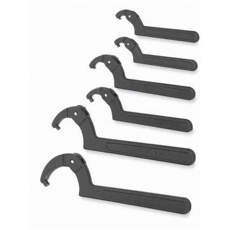 Jh Williams 6 Pc Sae Adjustable Face Spanner Wrench Set By