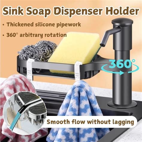 Extractor Pressure Soap Dispenser Space Aluminum Dispenser Detergent Kitchen Sink Soap Shopee