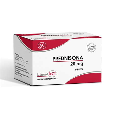 Prednisona 20 Mg Ac Tabletas 10 Und