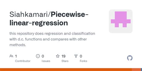 Github Siahkamaripiecewise Linear Regression This Repository Does