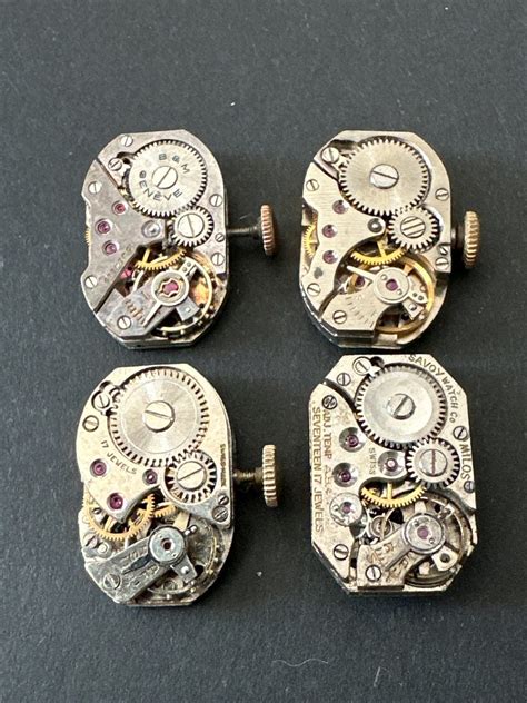 Watch Movements Vintage Perfectly Aged Parts Steampunk Jeweled