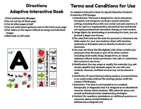 Adaptive Book Orange Sped Interactive By Ktm Designs Tpt