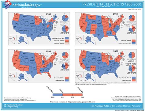 1988 Presidential Election Map