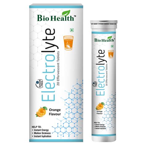 Buy Bio Health Electrolyte 20 Tablets Online At Best Prices Wellness Forever