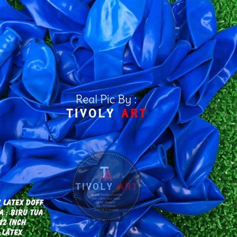 Jual Balon Latex Doff Biru Tua Balon Doff Biru Tua Isi 50pcs Shopee