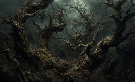 Artstation The Dark Forest Concept Art