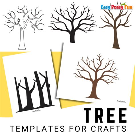 Free Printable Tree Templates Outlines And Silhouettes Tree Outline