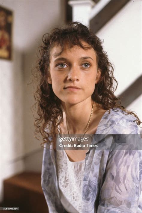 Actress Sharon Byatt Pictured On The Set Of The Bbc Television Sitcom