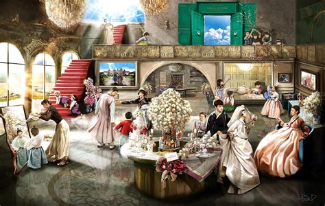 아영한복 I Ayounghanbok 이상한나라의 앨리스 한복화보를 찍고 두번째 사랑받던 데님커플 Ayounghanbok 의 토끼커플 아시아나승무원 아름다운 은별님과