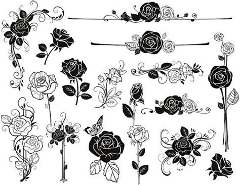 Instant Download Digital Sketchy Rose Flower By Onestopdigital 3 75