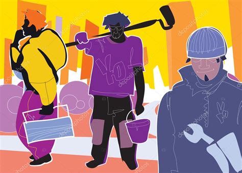 Migrant Workers Vector Stock Vector Image By ©ingusha88 81259776