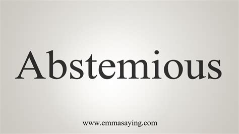 Abstemious