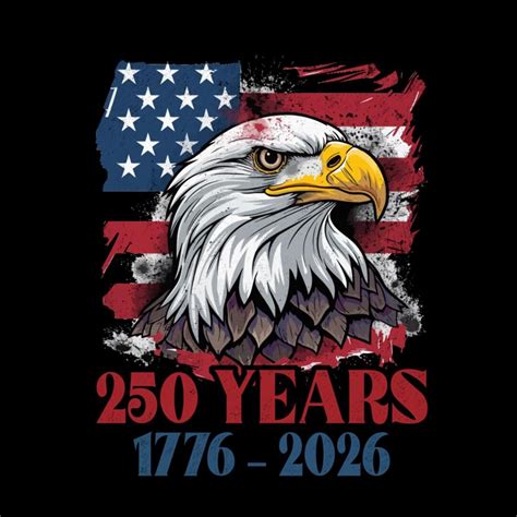 Usa 250th Anniversary Eagle Flag Png Patriotic Sublimation Clipart Etsy