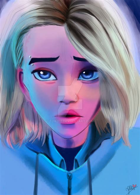 Spider Gwen My Drawing By Toko11 On Deviantart
