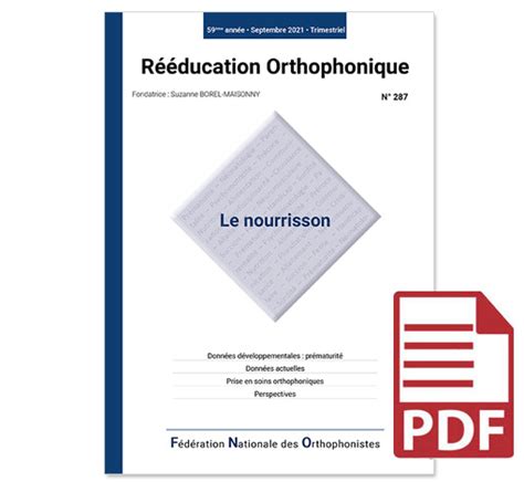 N° 287 Le Nourrisson Pdf