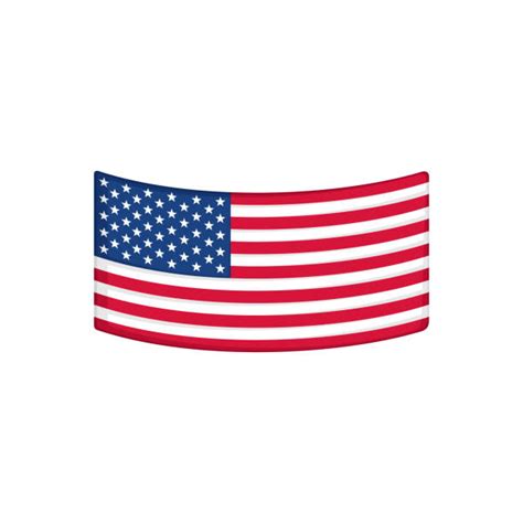 American Flag Waving Icon Illustrations Royalty Free Vector Graphics