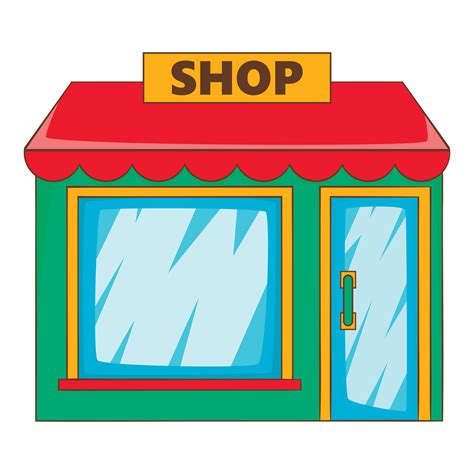 Shop Icon Flat Style 14680289 Vector Art At Vecteezy