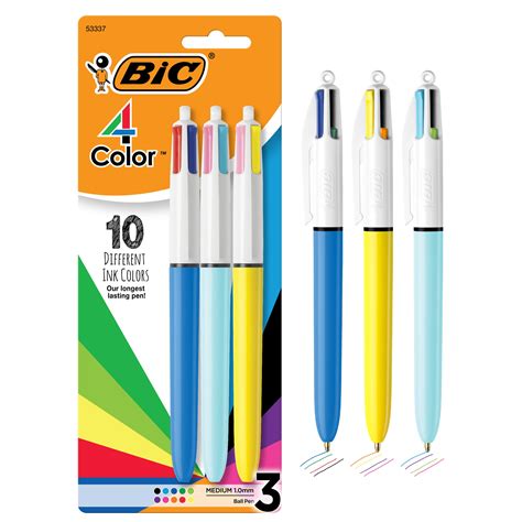 Bic 4 Color Original And Fashion Retractable Ball Pens