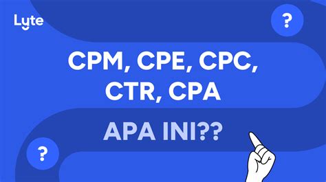 Cpm Cpe Cpc Ctr Cpa Apa Ini Lyte