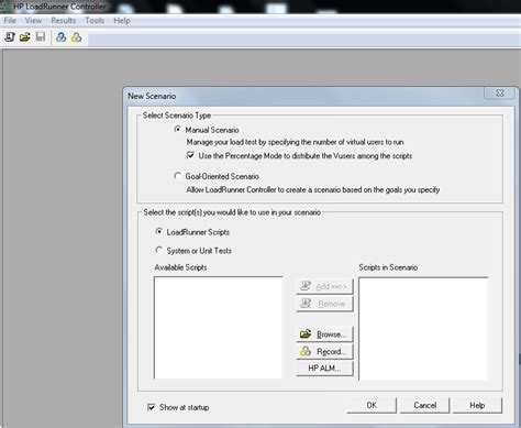 Loadrunner Controller Tutorial Manual And Goal Oriented Scenario