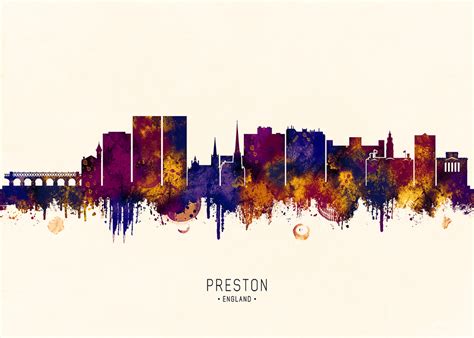 Preston England Skyline By Towseef Dar Wall Art