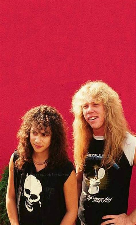 Kirk Hammett And James Hetfield 80s