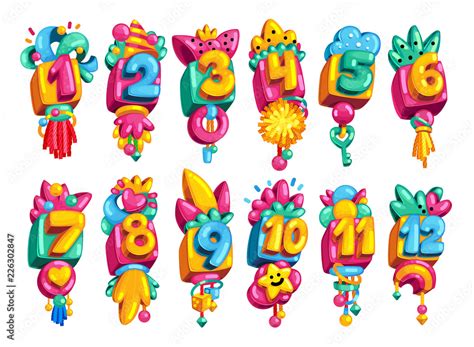 Free Numbers 1 12 Clipart Download Free Numbers 1 12 Clipart Png