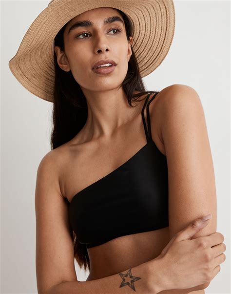 Double Strap One Shoulder Bikini Top Madewell