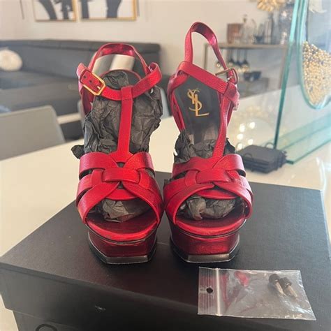 Yves Saint Laurent Shoes Ysl Tribute Red Poshmark