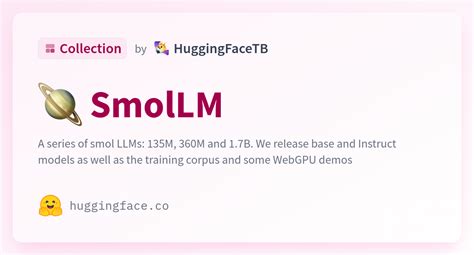 🪐 Smollm A Huggingfacetb Collection