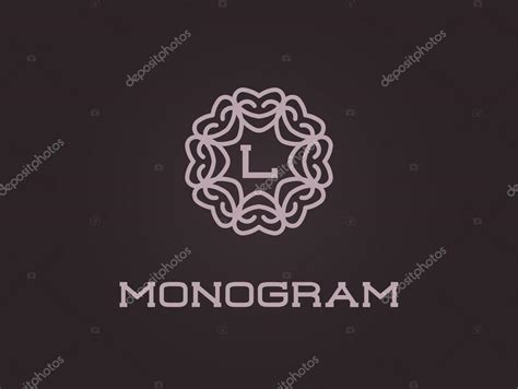 Monogram Design Template With Letter L Stock Vector By ©ckybe 88107320