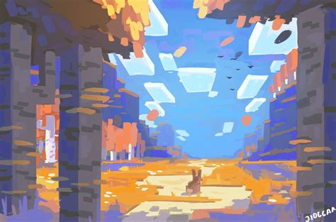 Minecraft Drawn By Jioccaa Danbooru