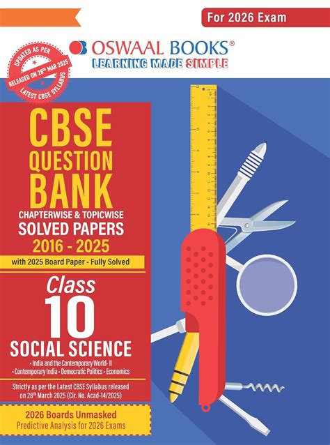 Oswaal Cbse Question Bank Social Science For Class 10 Latest For 202