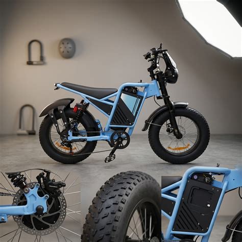 Qbear Dt66 E Bike Sky Blue Nvc Wireless Llc