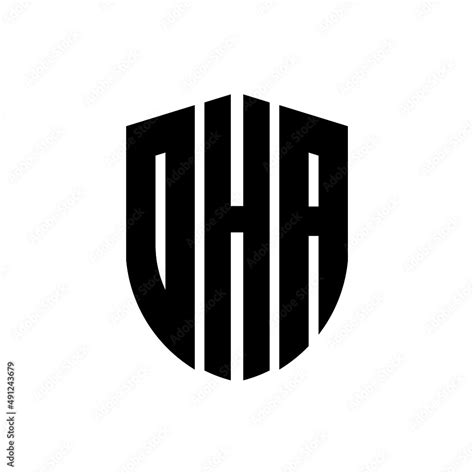 Oha Letter Logo Design Oha Modern Letter Logo With Black Background Oha Creative Letter Logo