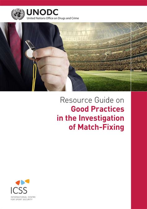 Icss Good Practices In The Investigation Of Match Fixing