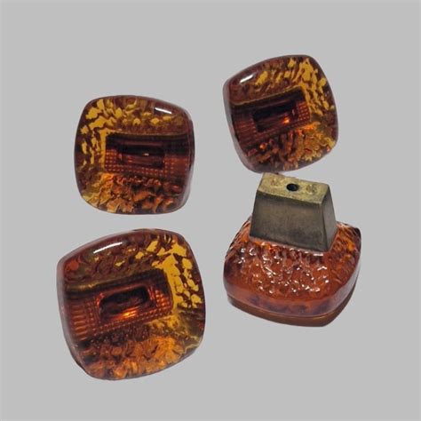 Amber Glass Knobs Etsy