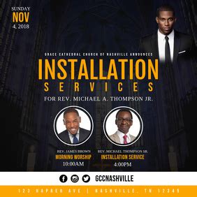 Pastor Installation Service
